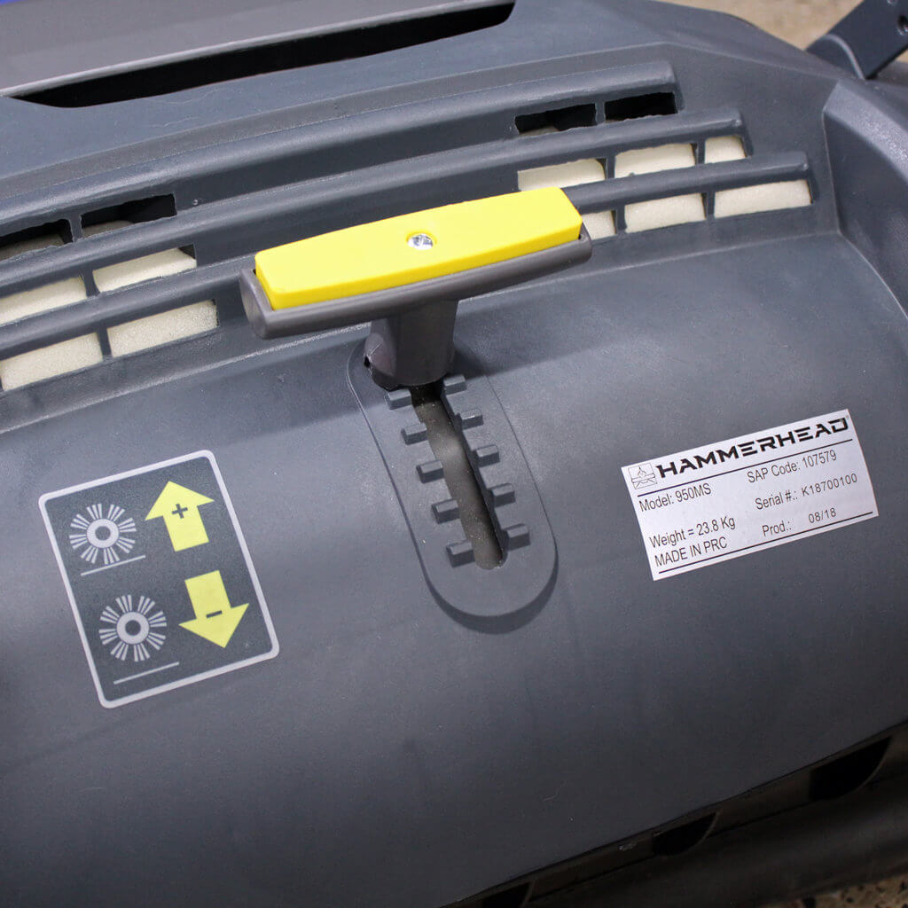 HammerHead 950MS Manual Walk-Behind Sweeper | Hammerhead Cleaning Equipment